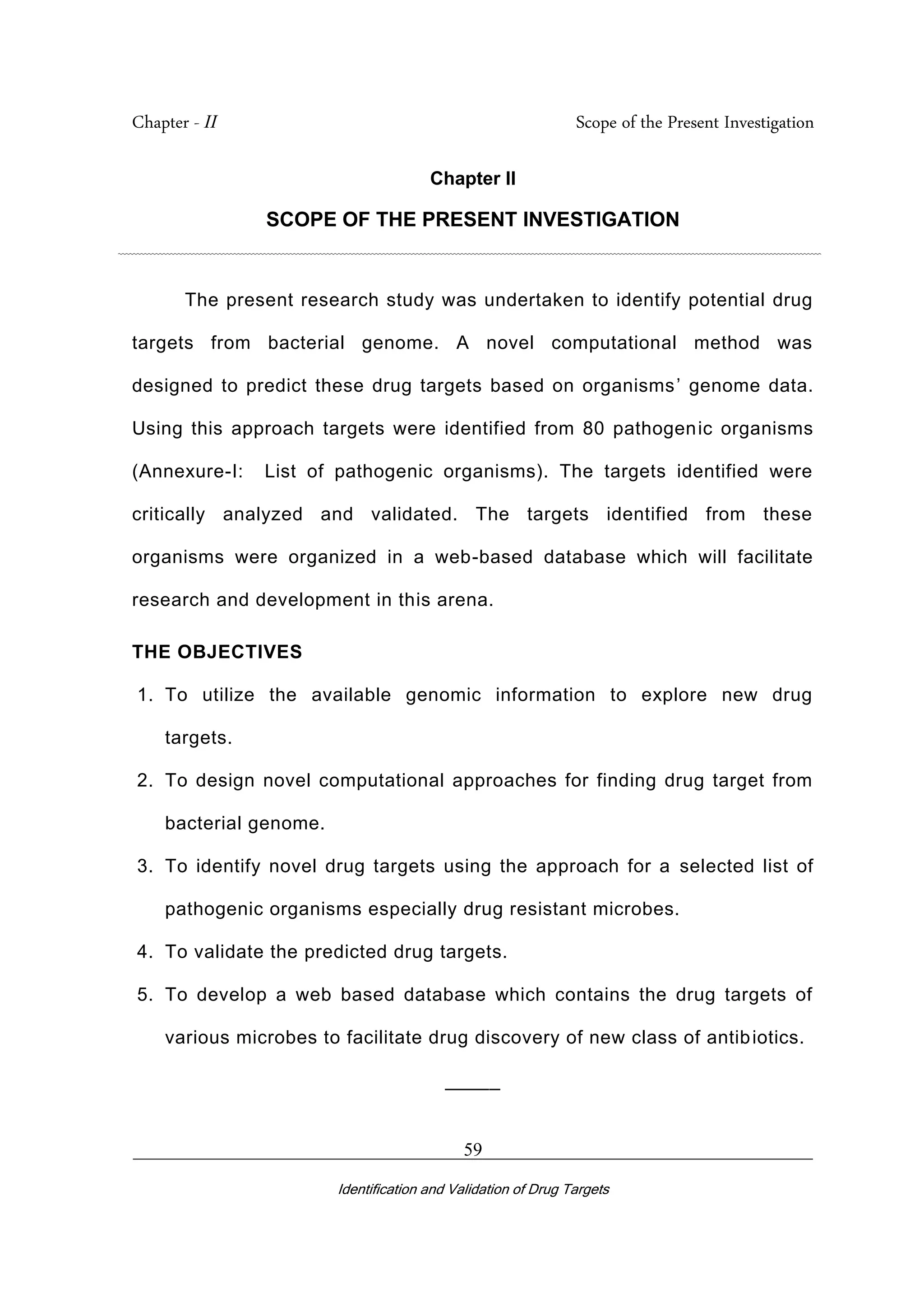 Scope of Investigation | PDF