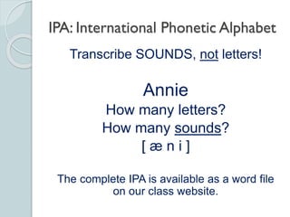 Phonetics: The Sounds of Language | PPTX