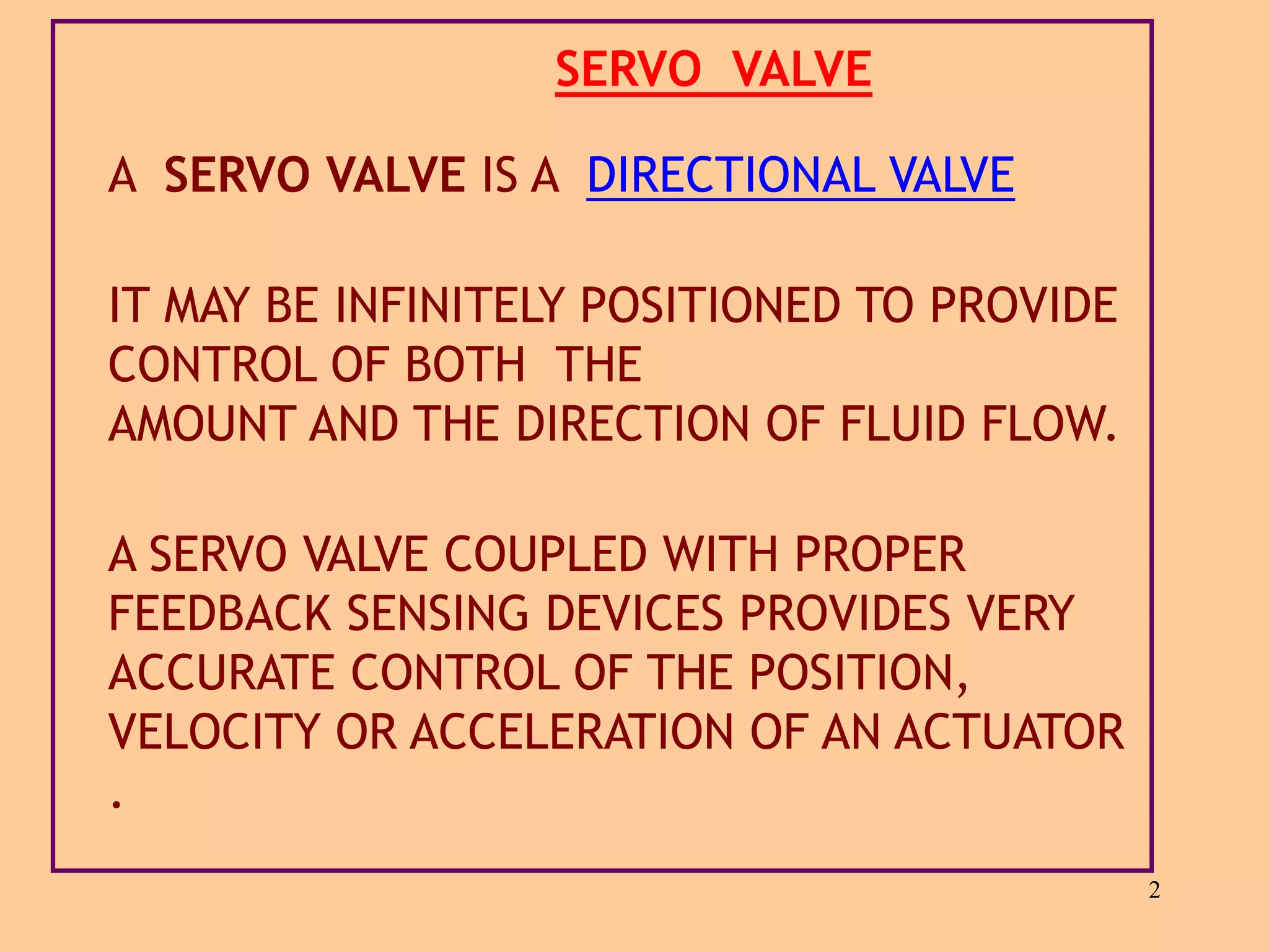servo-valves | PPT