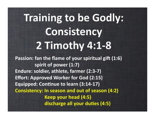 Consistency Sermon Slides | PDF