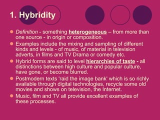 05. Contemporary Media Issues - Postmodern Aesthetics | PPT | Hip Hop ...