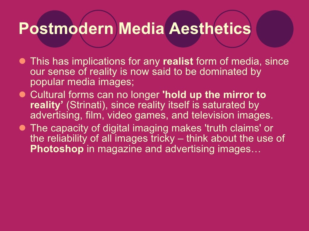 05. Contemporary Media Issues - Postmodern Aesthetics