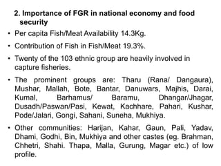 Ameliorating underutilized fish genetic resources (UFGR) against ...