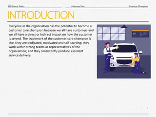 Customer Champions | PPTX | Business | Business and Finance