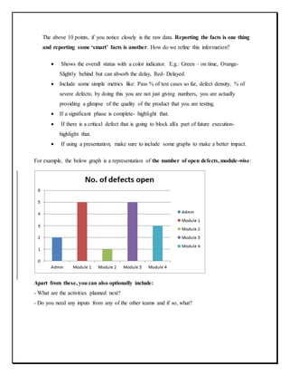 Daily statusreport | PDF