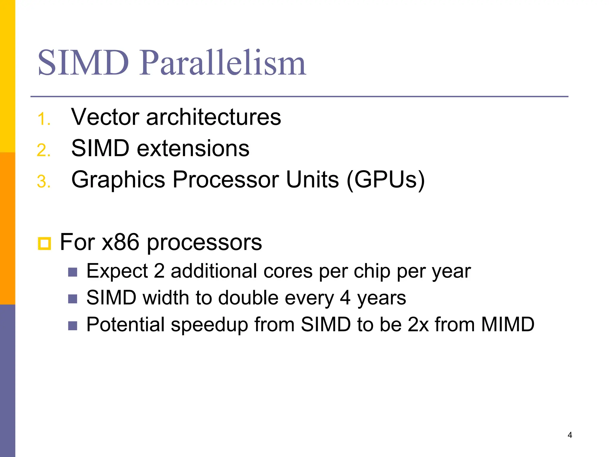 Data-Level Parallelism in Microprocessors | PPTX