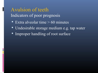 05 dentoalveolar injuries | PPT