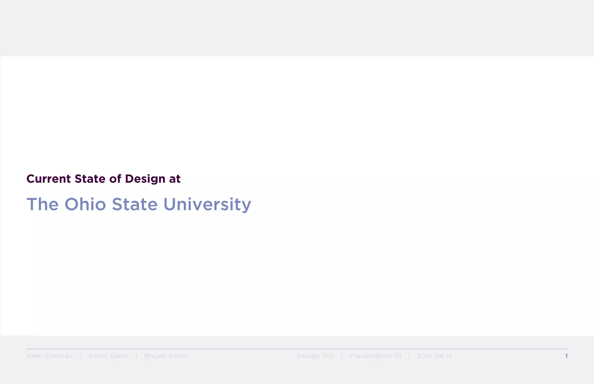 design at osu | PPT