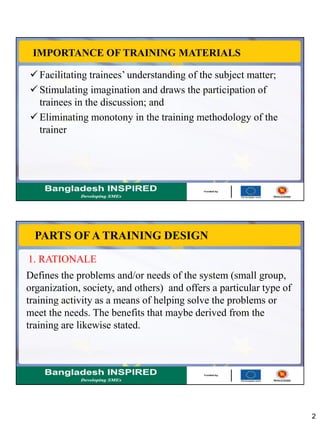 05 developing training materials | PDF