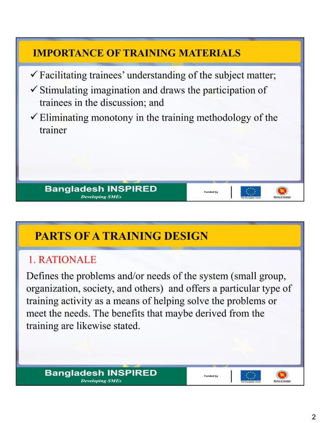 05 developing training materials | PDF