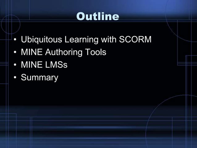 05 distance learning standards-scorm research | PPT