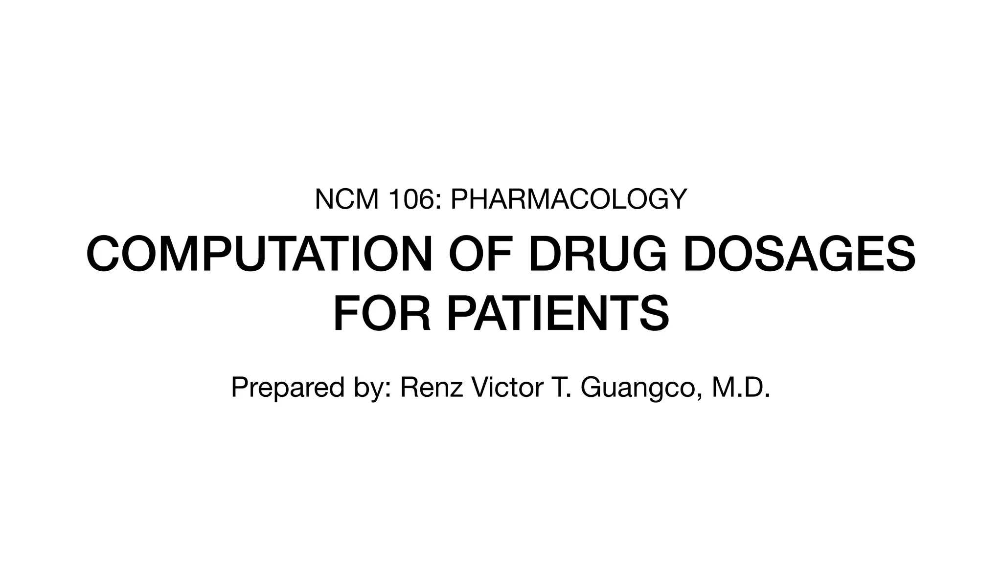 05 - Dosage Computations of Drugs (Revised).pdf