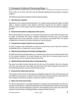 05 Duplication and Preservation of Digital evidence - Notes | PDF