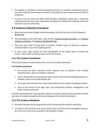05 Duplication and Preservation of Digital evidence - Notes | PDF
