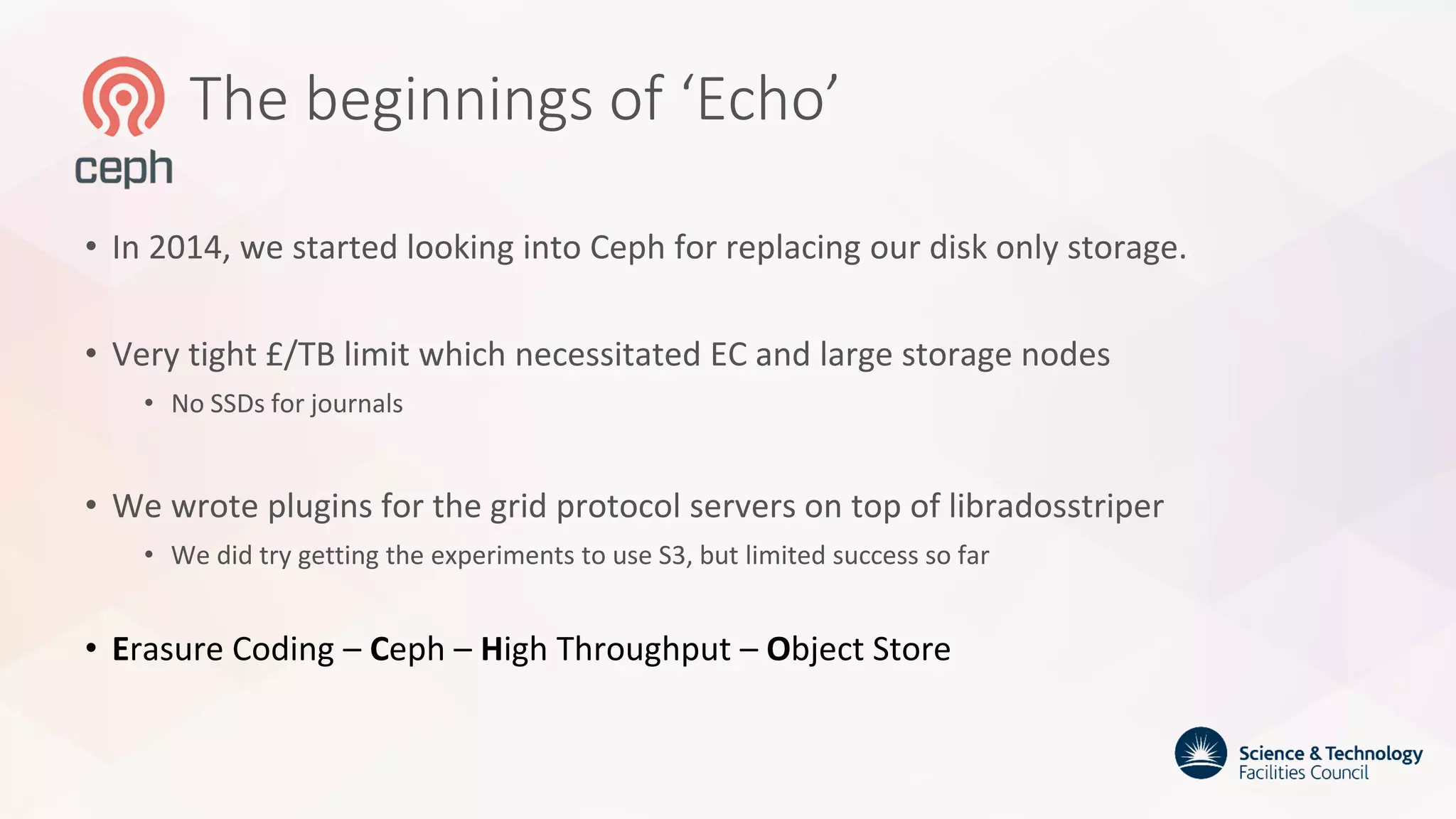 Erasure Code at Scale - Thomas William Byrne | PDF | Cloud Computing | Internet