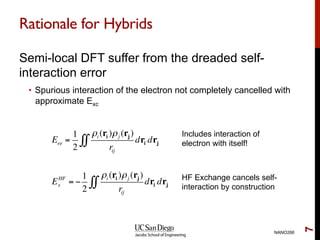 NANO266 - Lecture 5 - Exchange-Correlation Functionals | PDF