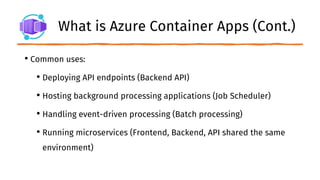 Azure Container Apps | PPT