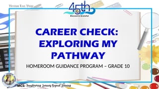 05-FEB-G10-HGP-DEPED-CAREER-PATHWAY-CHECK | PPTX