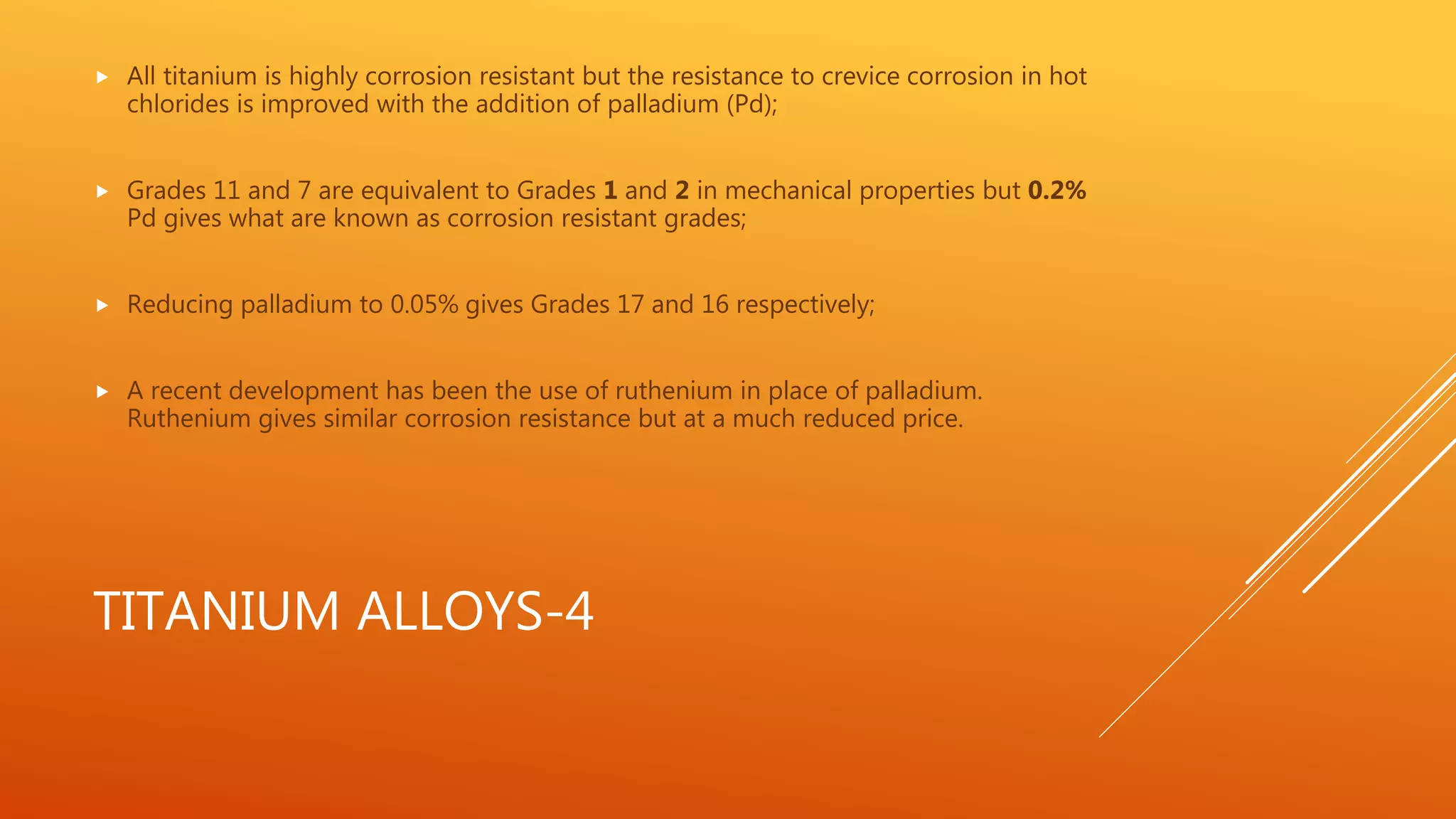 TITANIUM Alloys in Oil, Gas, & Petrochemical Industry | PPTX