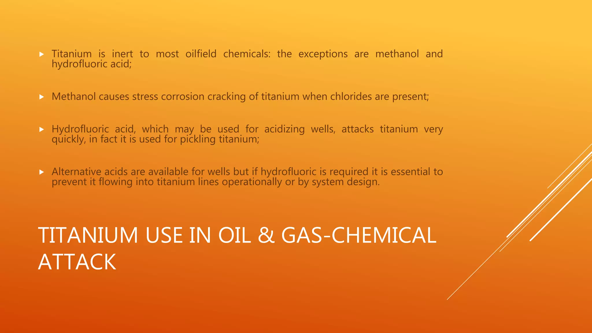 TITANIUM Alloys in Oil, Gas, & Petrochemical Industry | PPTX