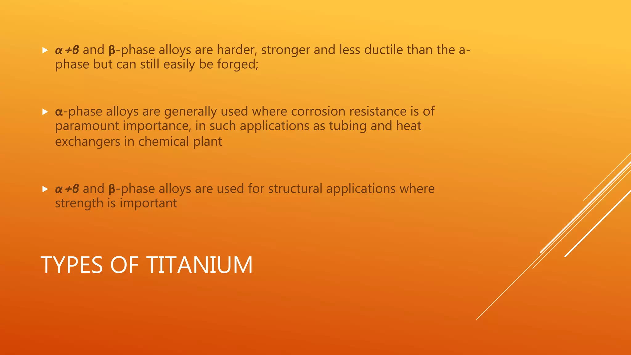 TITANIUM Alloys in Oil, Gas, & Petrochemical Industry | PPTX