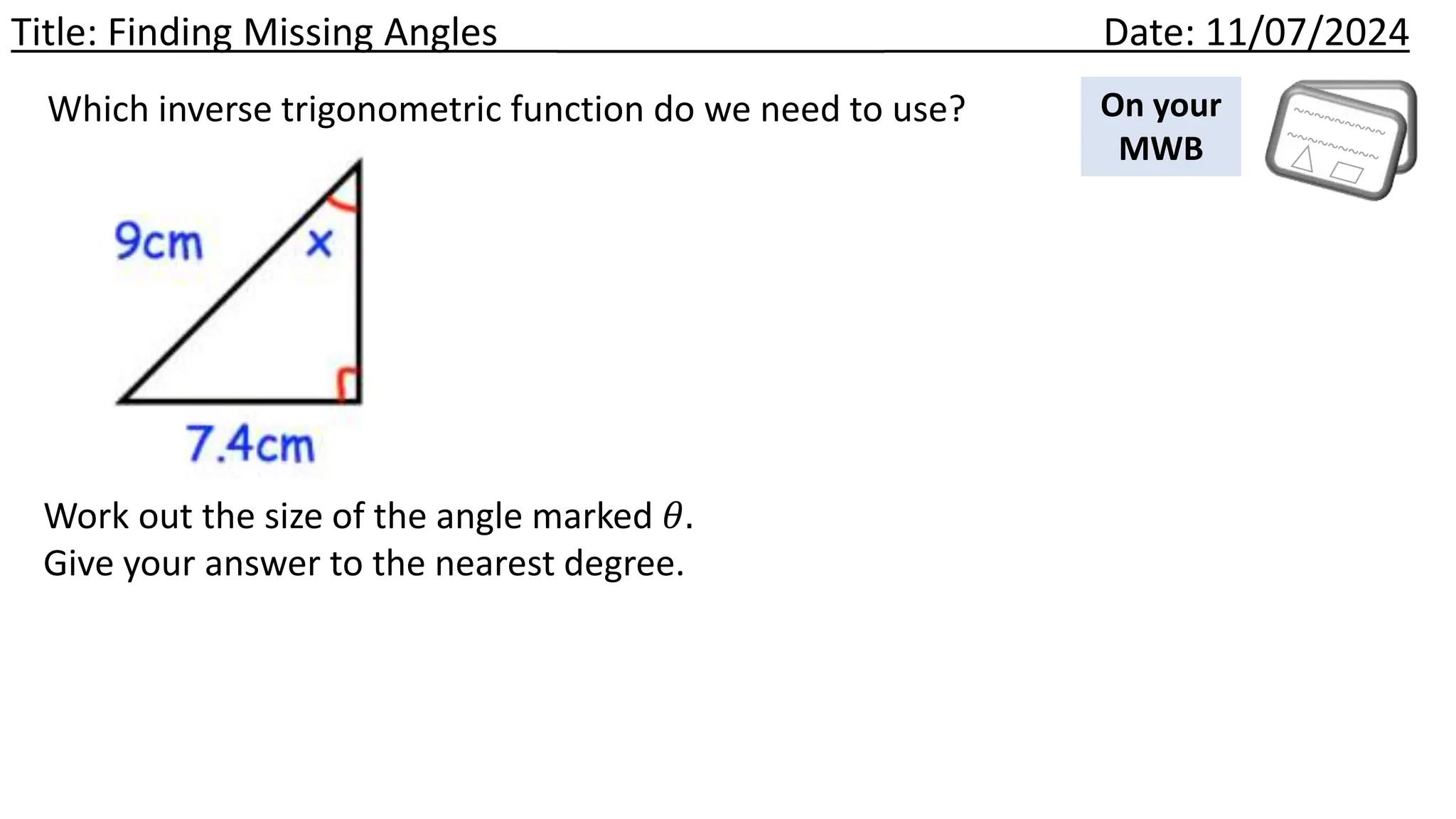 05 - Finding missing angles for Year 9 students | PPTX