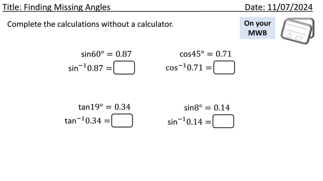 05 - Finding missing angles for Year 9 students | PPTX | Physics | Science