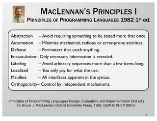 Principles Of Programing Languages | PDF