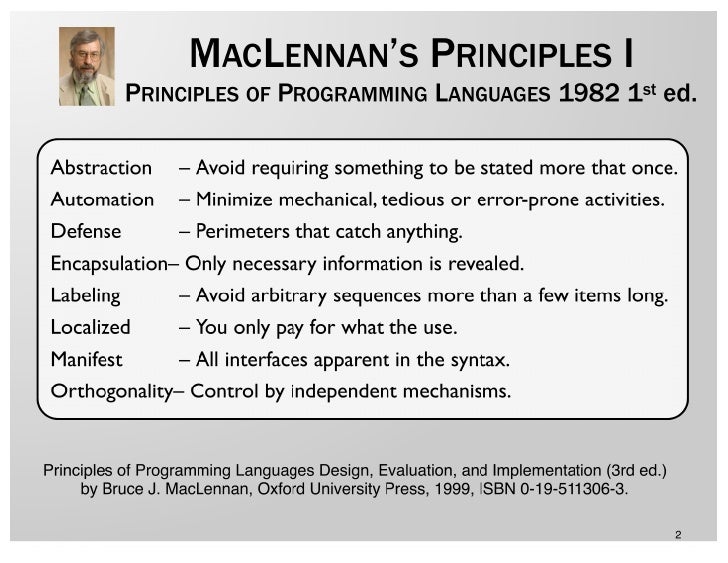 Principles Of Programing Languages