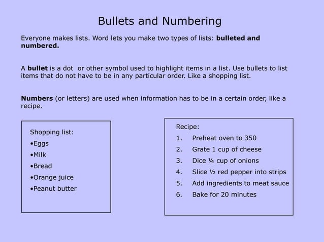 05 formatting paragraphs | PPTX | Food & Drink