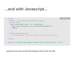 Google Cloud Enpoints | PDF