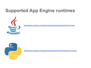 Google Cloud Enpoints | PDF