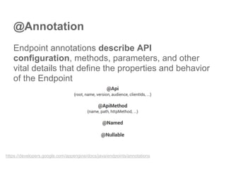Google Cloud Enpoints | PDF