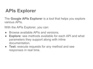 Google Cloud Enpoints | PDF