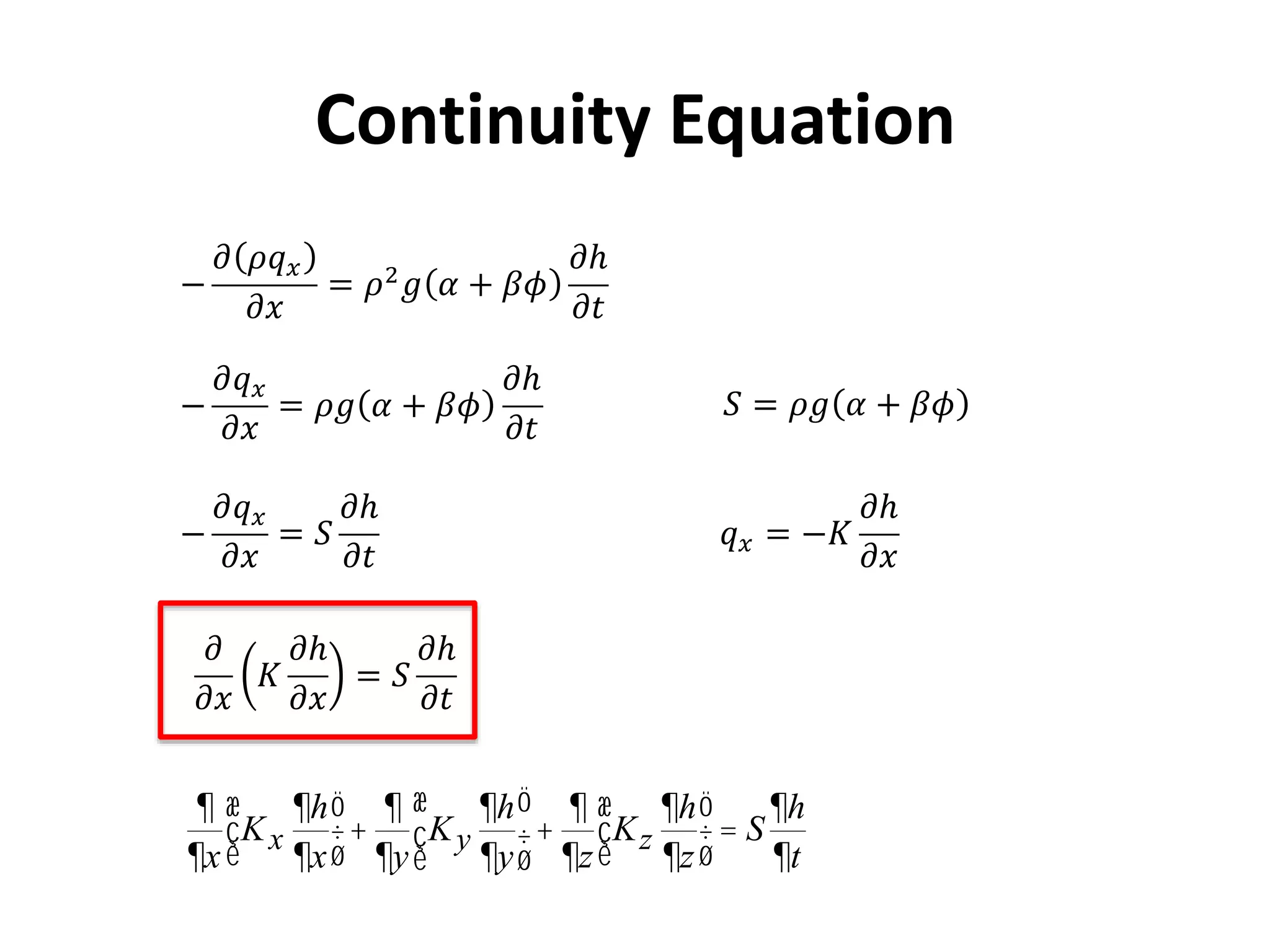 05 groundwater flow equations | PPTX