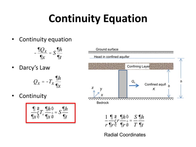 05 groundwater flow equations | PPTX