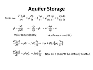 05 groundwater flow equations | PPTX
