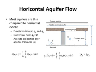 05 groundwater flow equations | PPTX