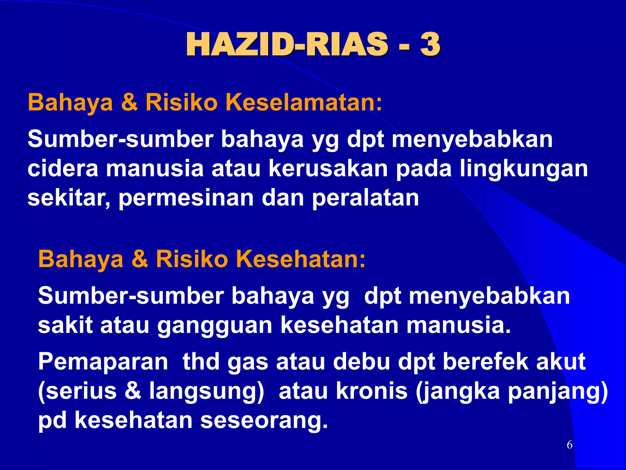 Identifikasi Bahaya & Kontrol | PPT