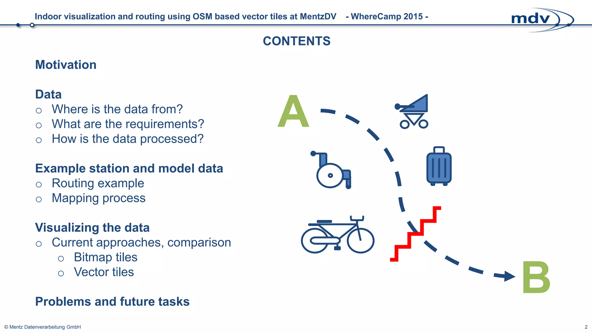 Wherecamp Navigation Conference 2015 - Indoor visualization and routing using OSM-based vector ...