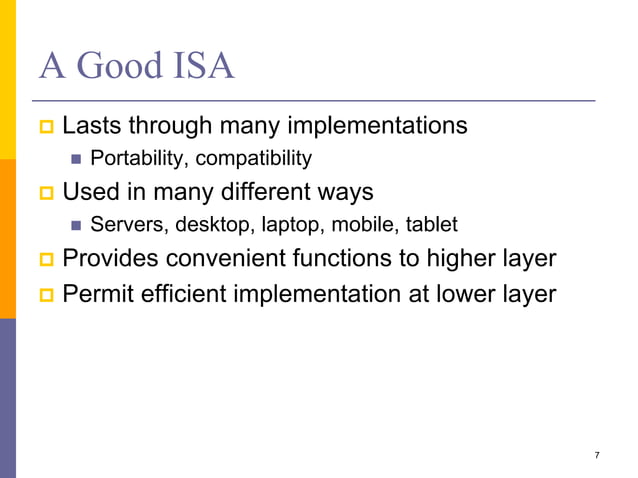 Instruction Set Architecture Pptx Operating Systems Computer Software And Applications