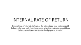 05 internal-rate-of-return | PPT