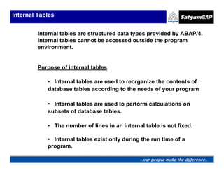 05 internal tables | PDF