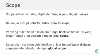 Pemrograman Web - Variable dan Scope | PDF