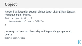 Pemrograman Web - Variable dan Scope | PDF