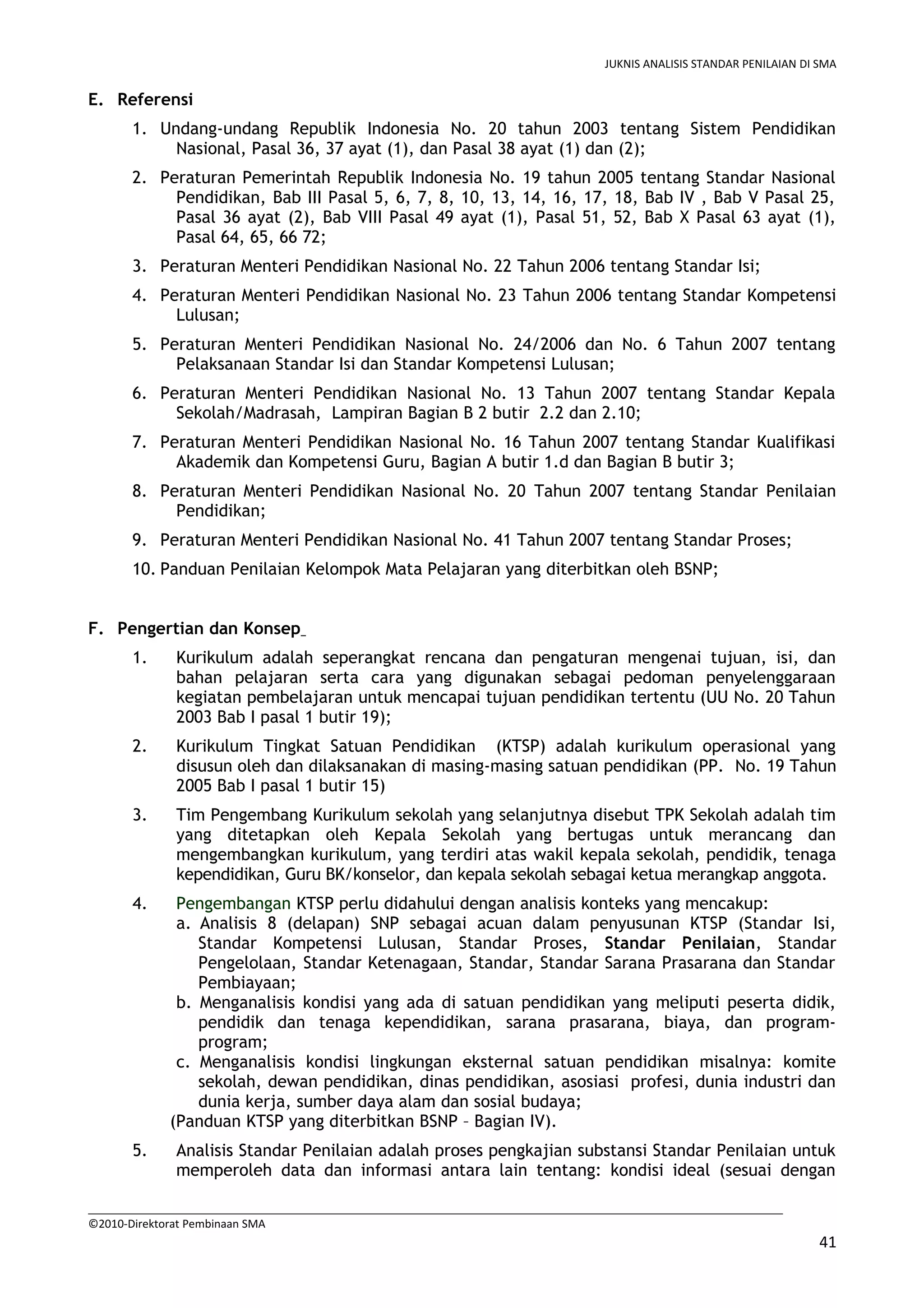 05. juknis standar penilaian (isi revisi)-0104 | PDF