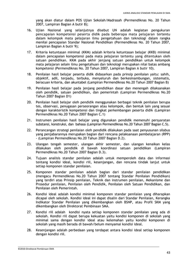 05. juknis standar penilaian (isi revisi)-0104 | PDF