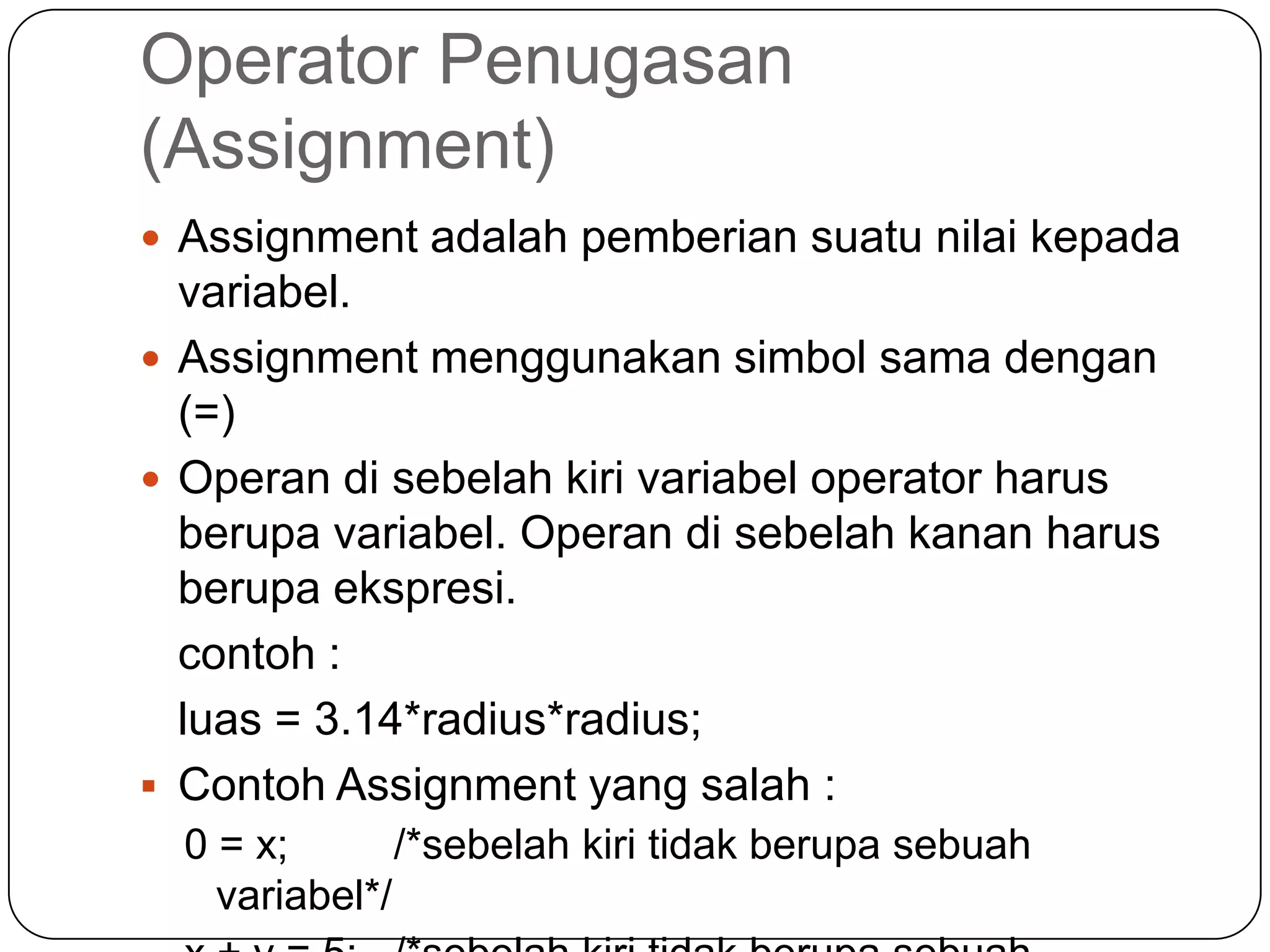 05 konsep dasar pemrograman (2) | PPTX