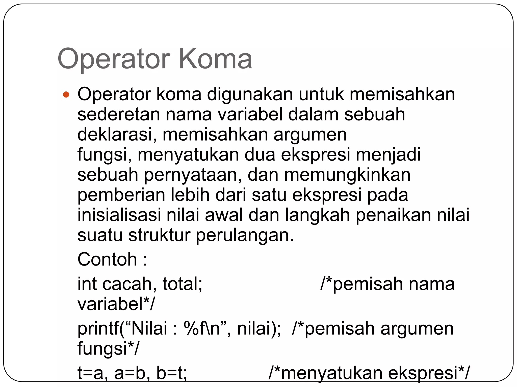 05 konsep dasar pemrograman (2) | PPTX