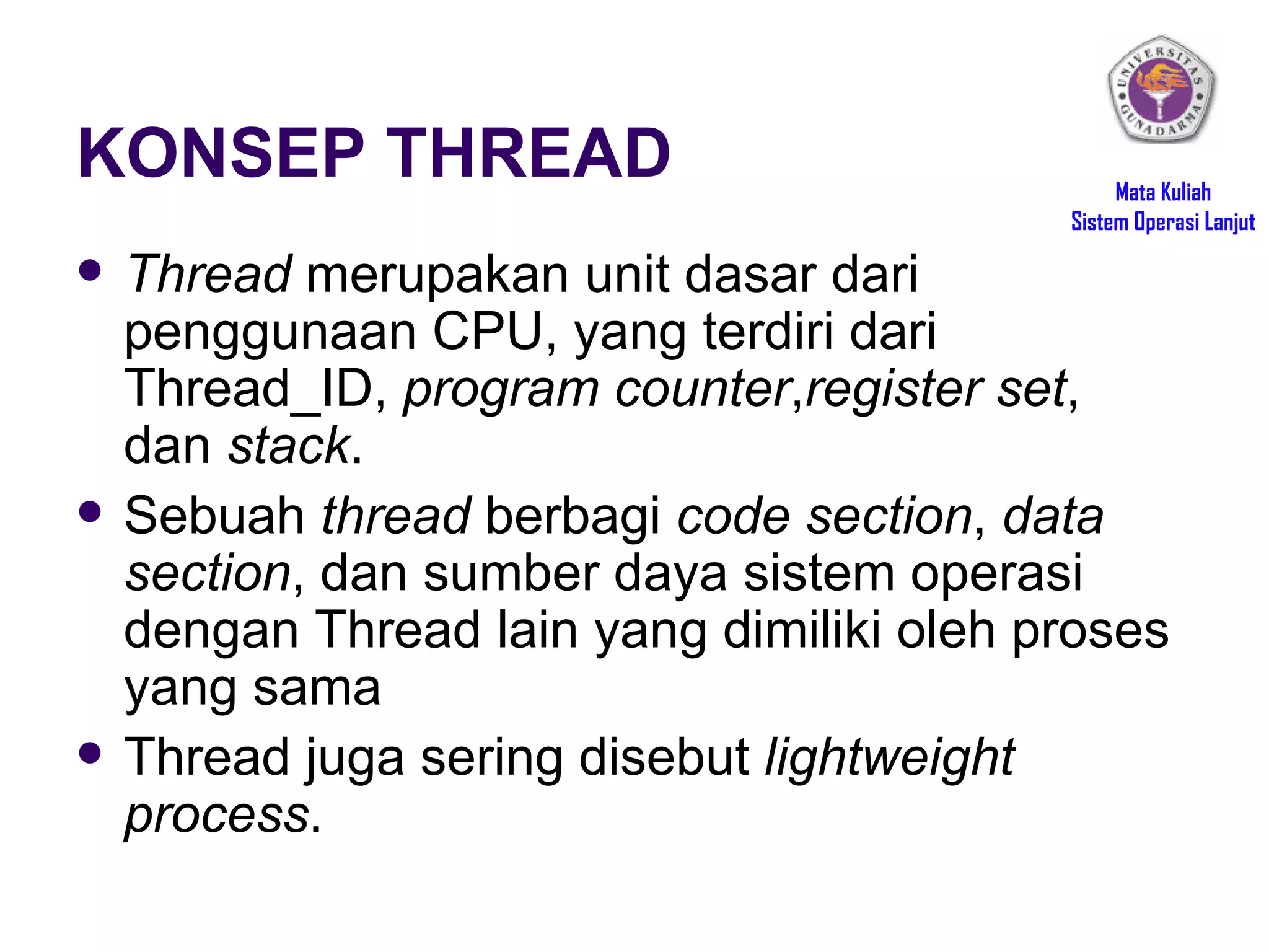 Konsep proses dan penjadwalan | PPT